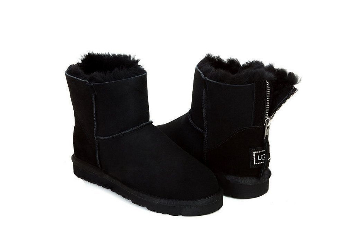 Оригинал UGG Zip Mini Black купить на официальном сайте UGG